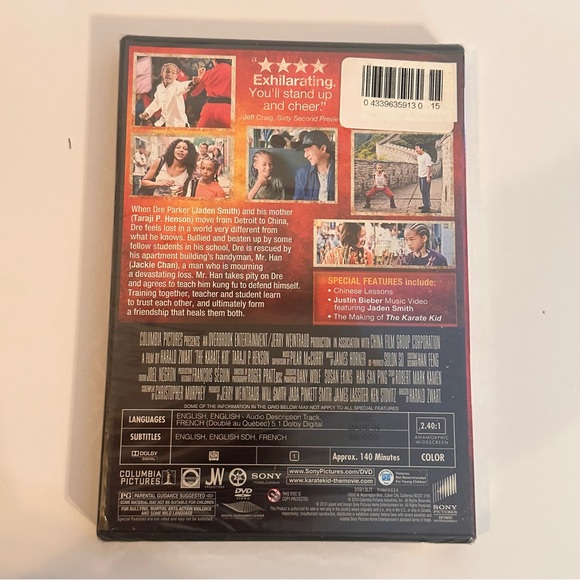 Columbia | Media | The Karate Kid Dvd Widescreen Featuring Jackie Chan ...